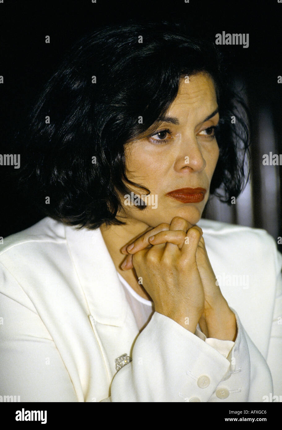 Bianca Jagger human rights activist talk House of Common London 1990s ...