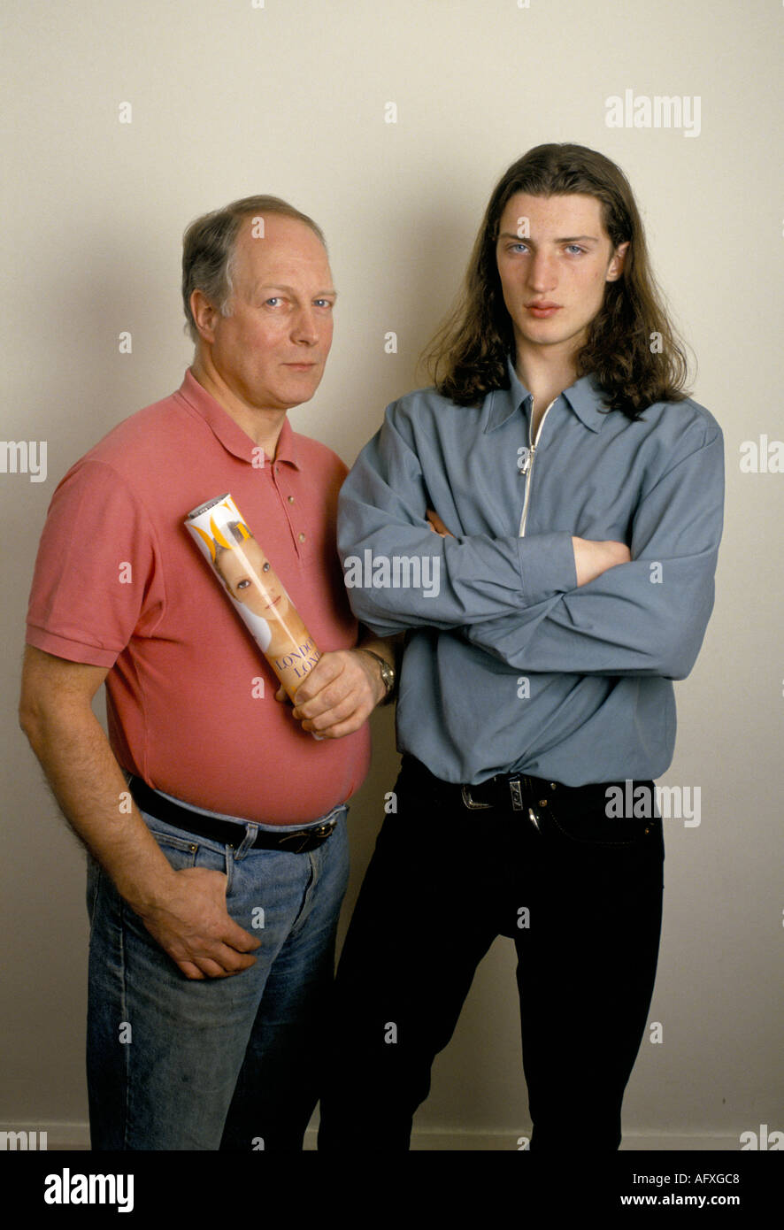 Nick Moss brother of British model Kate Moss father 1980s Stock Photo ...