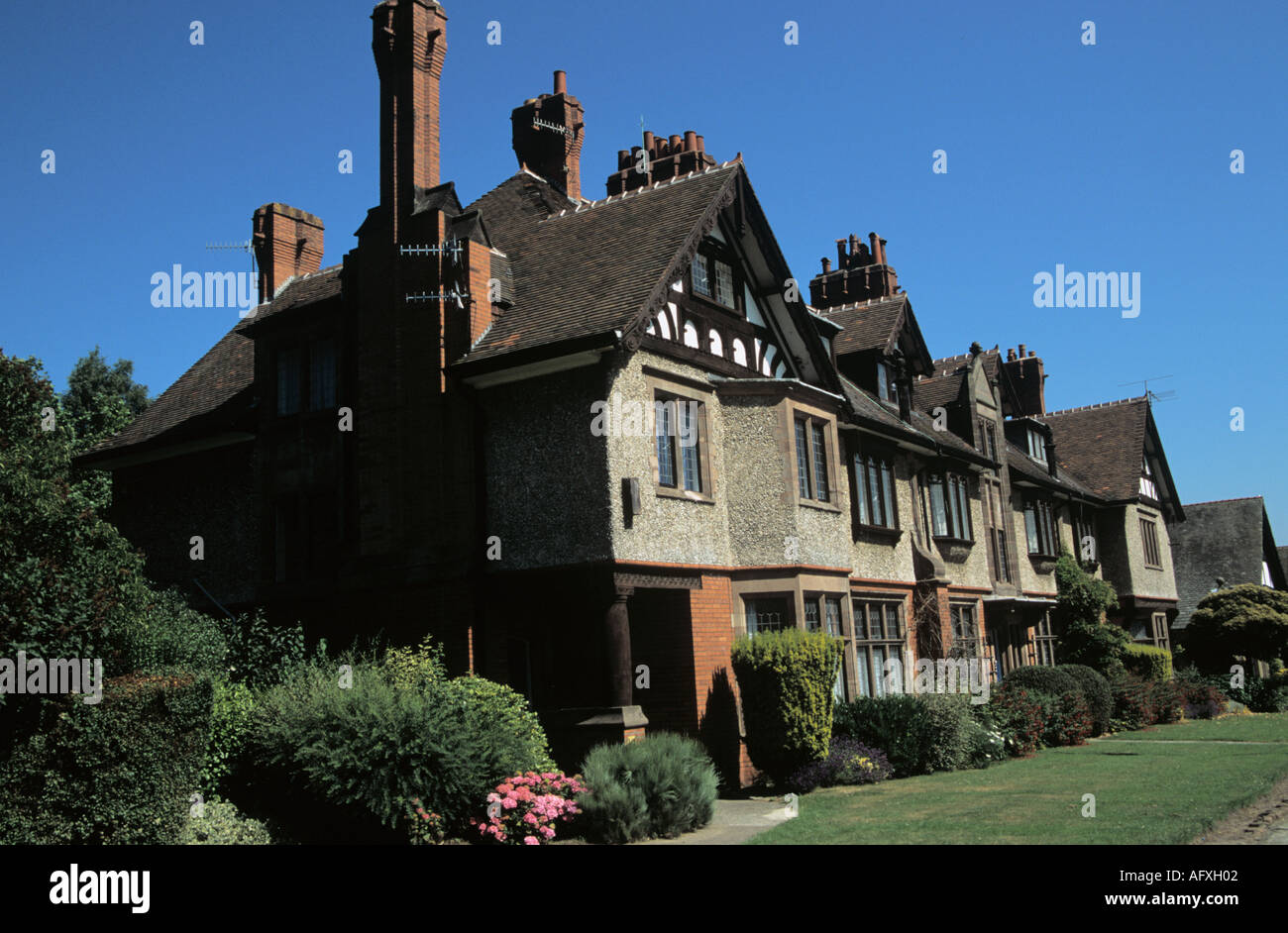PORT SUNLIGHT MERSEYSIDE England UK July Purpose built village homes ...