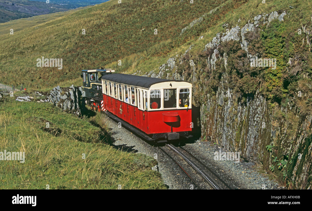 Snowdon mountain summit railway hi-res stock photography and images - Alamy