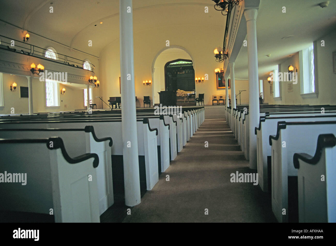 LEXINGTON VIRGINIA USA Interior of Lee Chapel built 1867 at the request ...