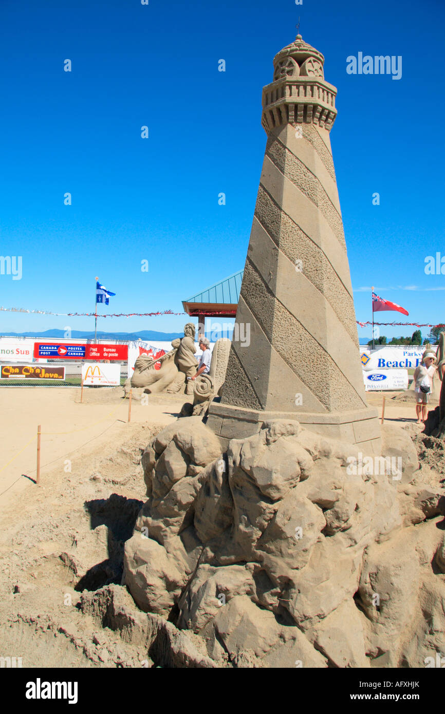 "sandcastle light house Stock Photo - Alamy