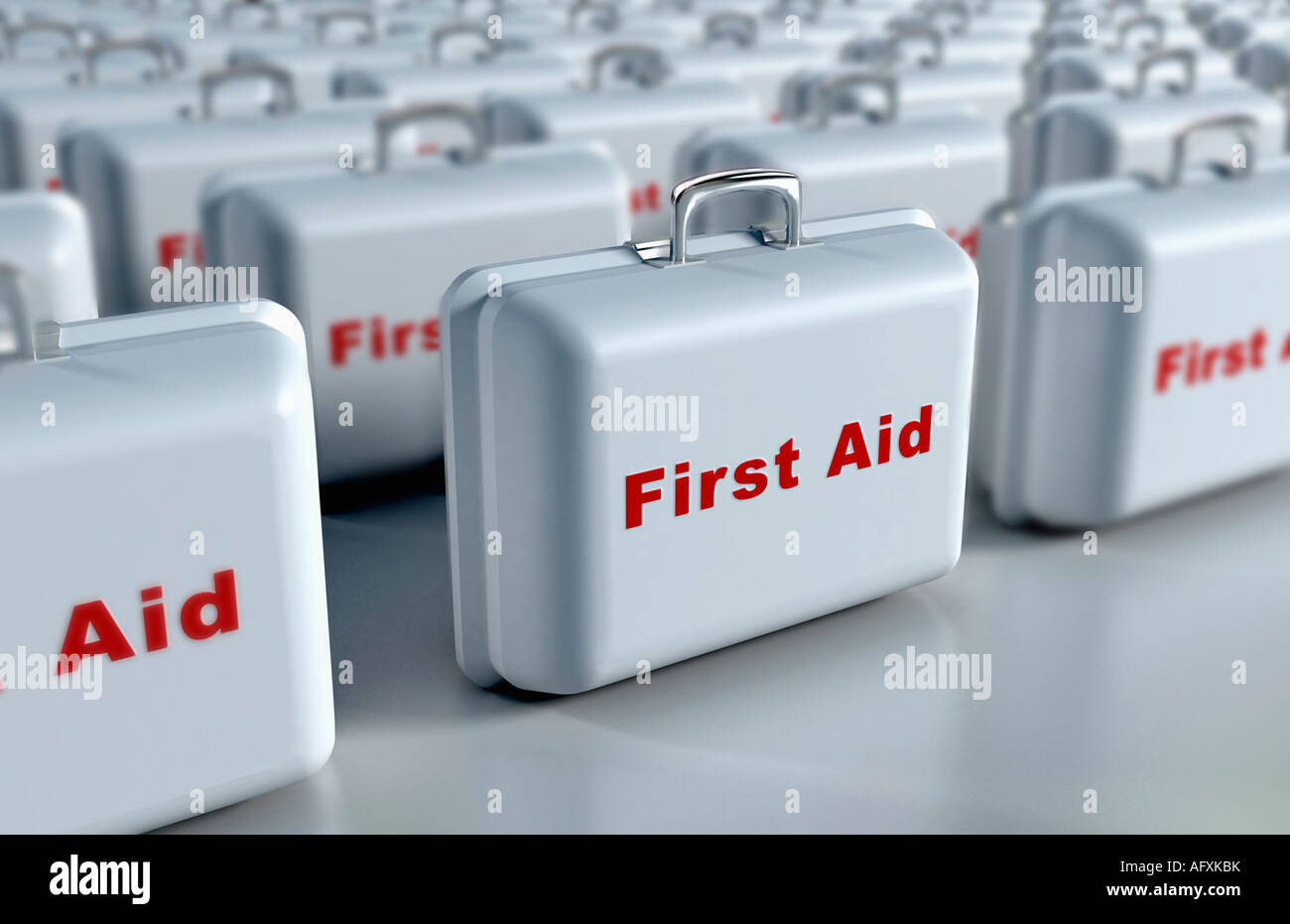 First aid boxes Stock Photo - Alamy