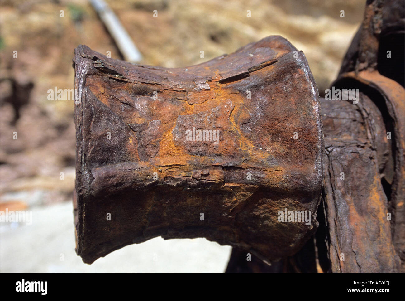 Rusty iron part Stock Photo - Alamy