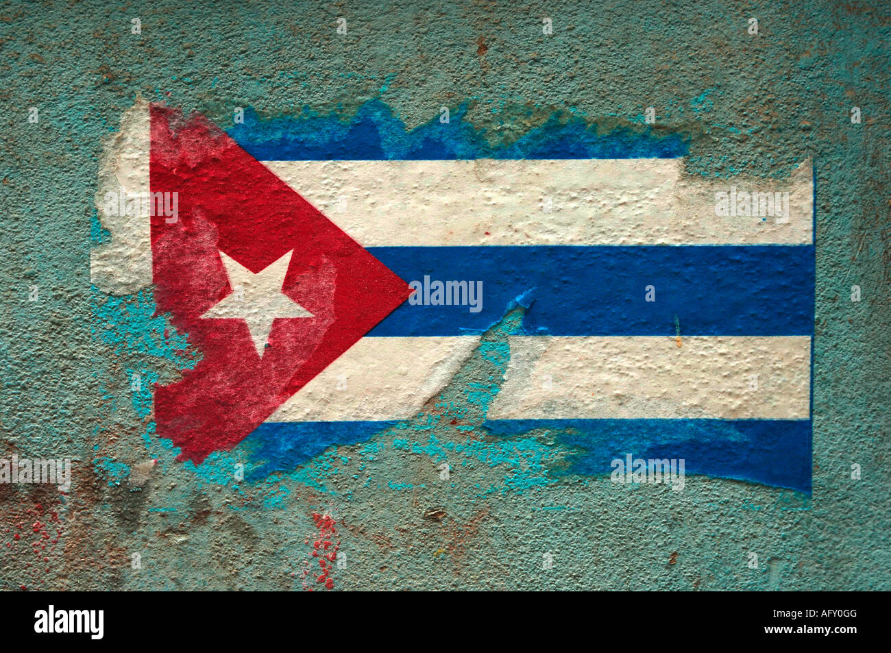 Cuban Flag On Mural High Resolution Stock Photography and Images - Alamy