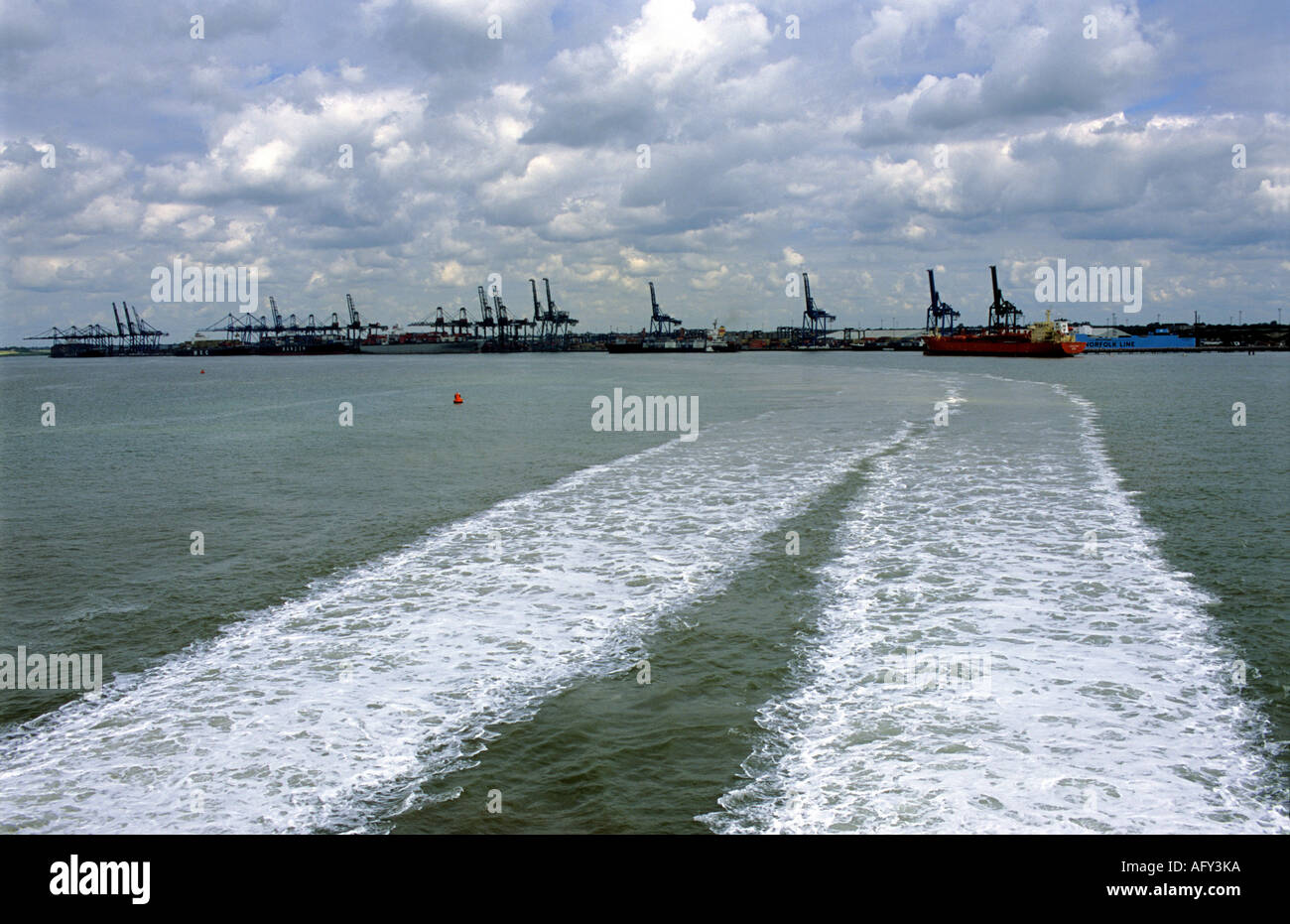 Port of Felixstowe, Suffolk, Britain's largest container port Stock ...