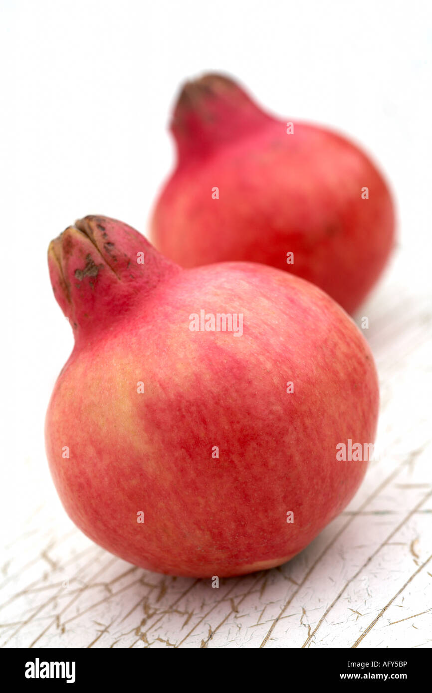 Two Pomegranates Punica Granatum Stock Photo - Alamy