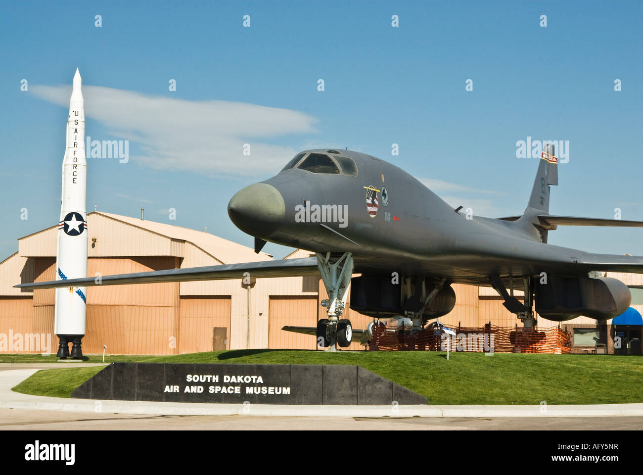 a Rockwell B1B Lancer on display Stock Photo - Alamy