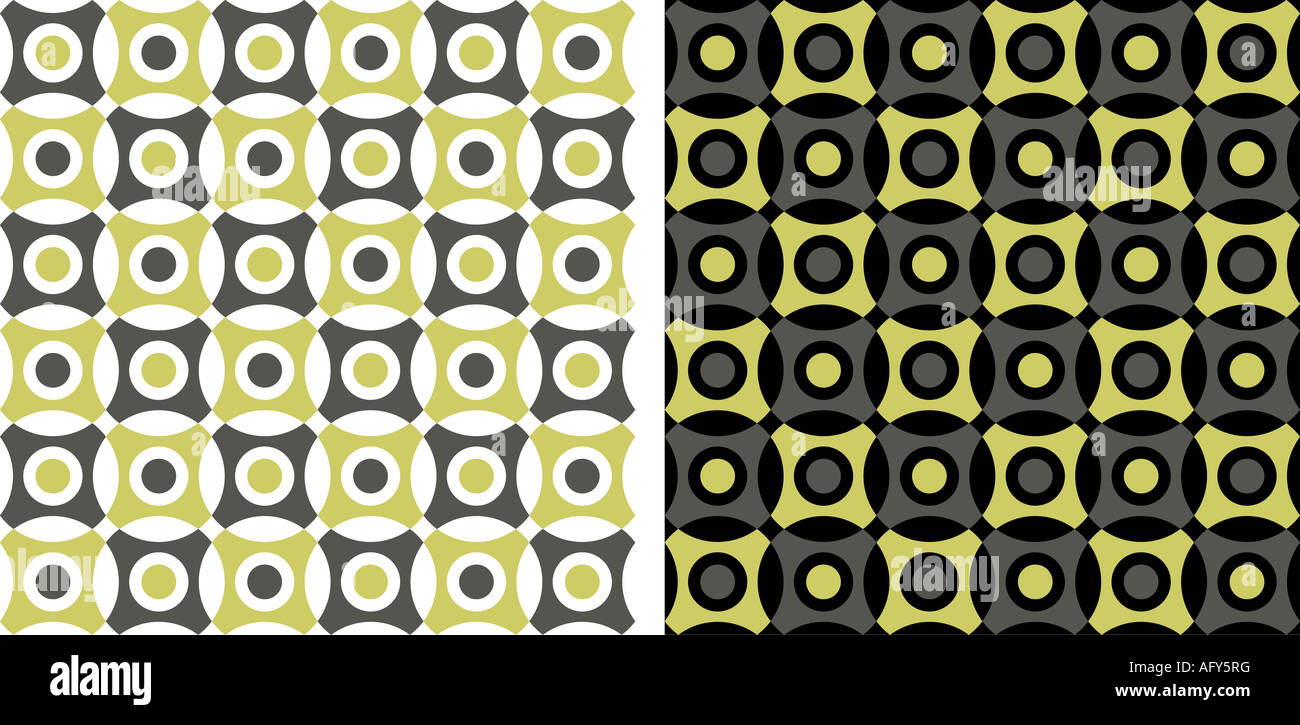 Illustration of seamless retro wallpaper pattern Stock Photo - Alamy