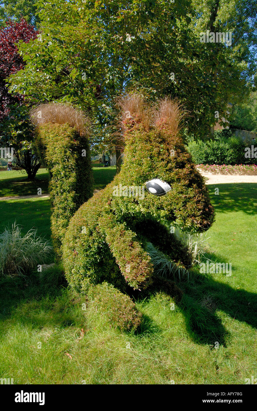 Topiary squirrel, Descartes, sud-Touraine, France Stock Photo - Alamy