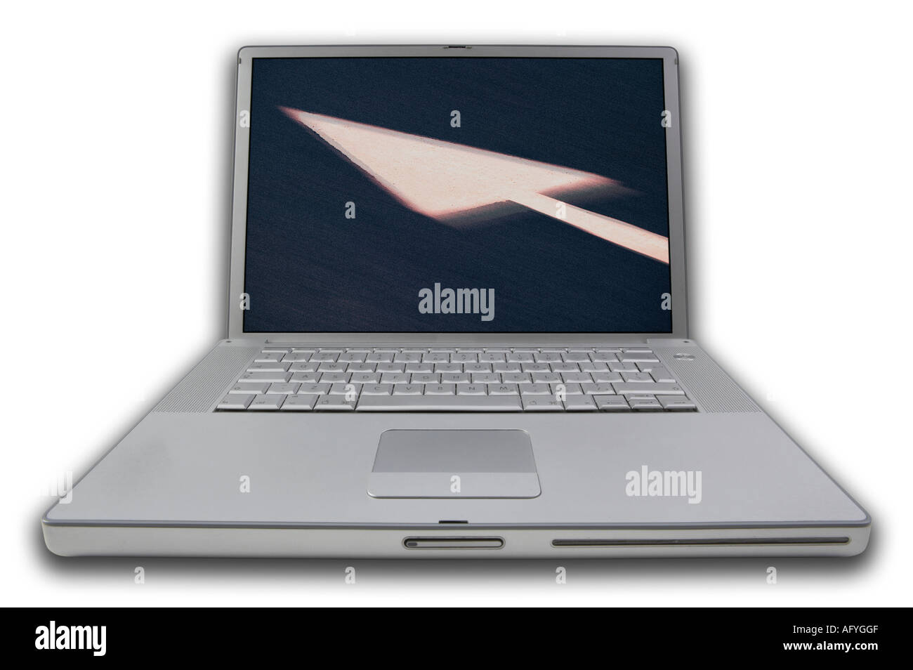 LAP TOP NOTE BOOK PERSONAL COMPUTER WITH SCREEN DISPLAYING PICTURE OF ...
