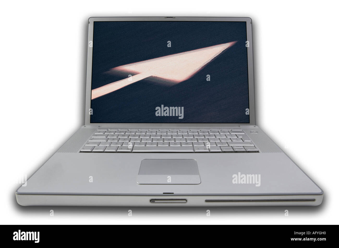 LAP TOP NOTE BOOK PERSONAL COMPUTER WITH SCREEN DISPLAYING PICTURE OF ...