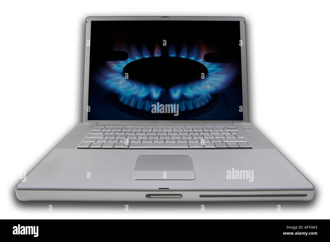 LAP TOP NOTE BOOK PERSONAL COMPUTER WITH SCREEN DISPLAYING PICTURE OF ...