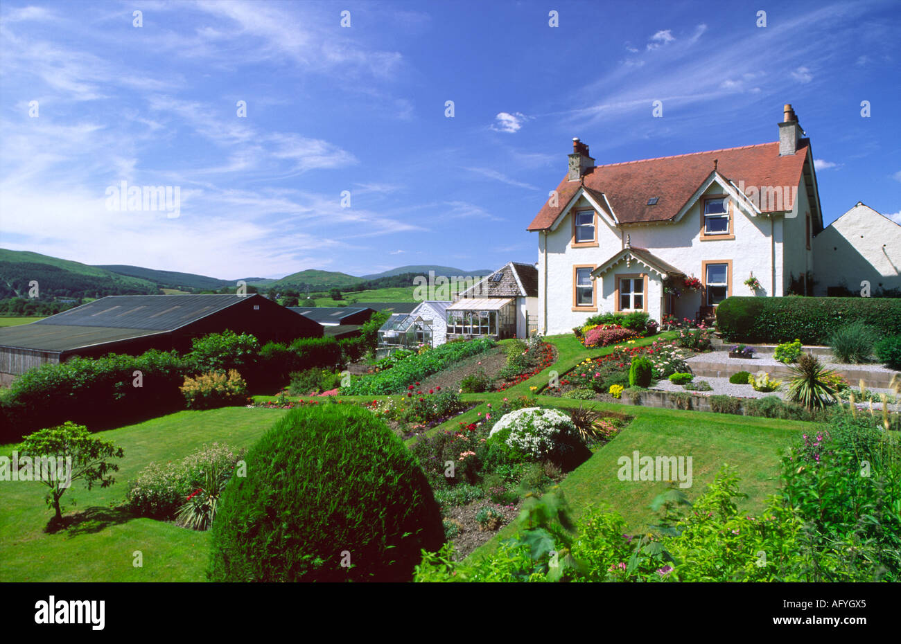 St Johns Town of Dalry Stock Photo - Alamy