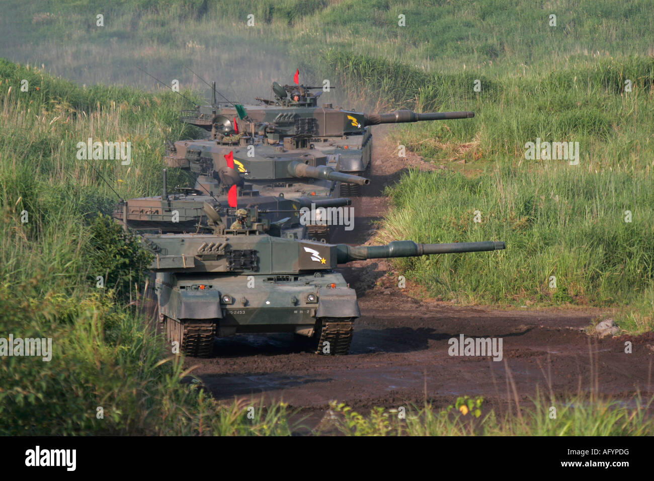Type 90 Tank of Japan Ground Self Defence Force Stock Photo - Alamy