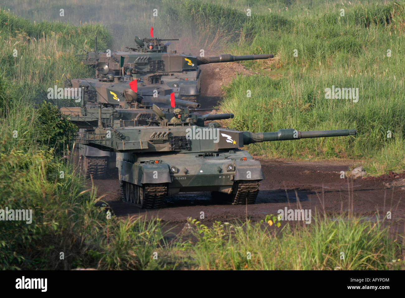 Type 90 Tank of Japan Ground Self Defence Force Stock Photo - Alamy