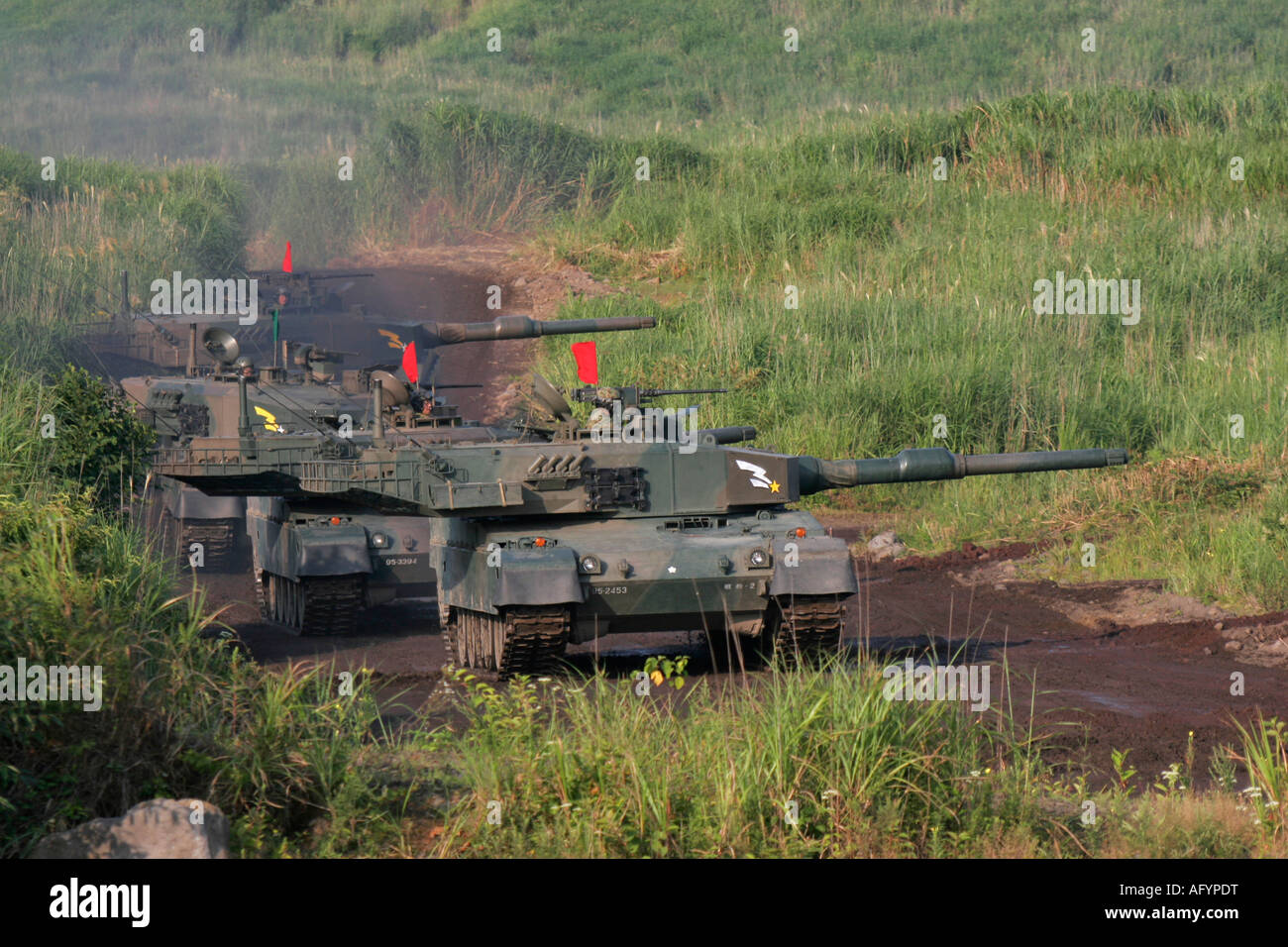 Type 90 Tank of Japan Ground Self Defence Force Stock Photo - Alamy