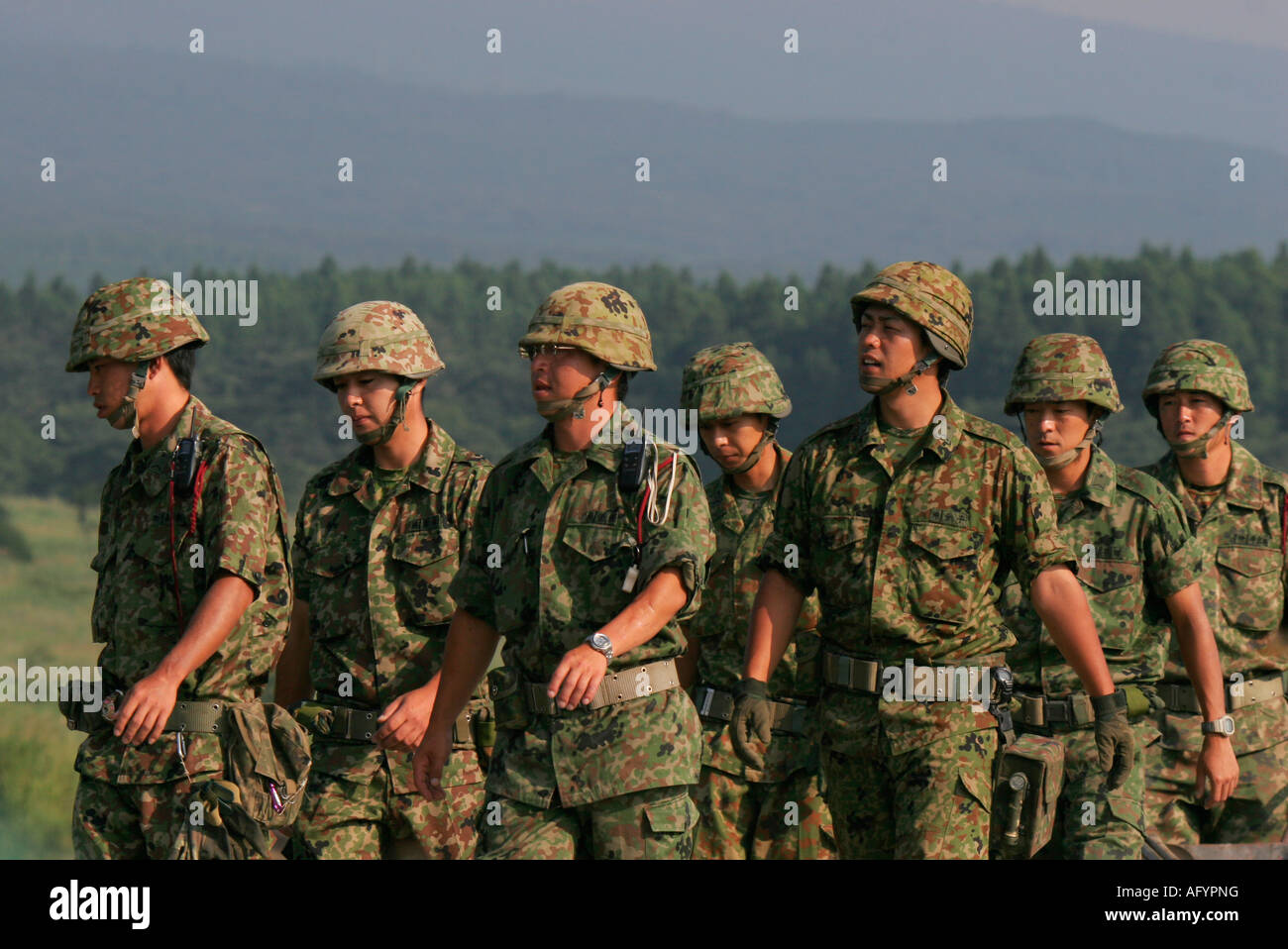 Soldiers of The Japan Ground Self-Defense Force Stock Photo - Alamy