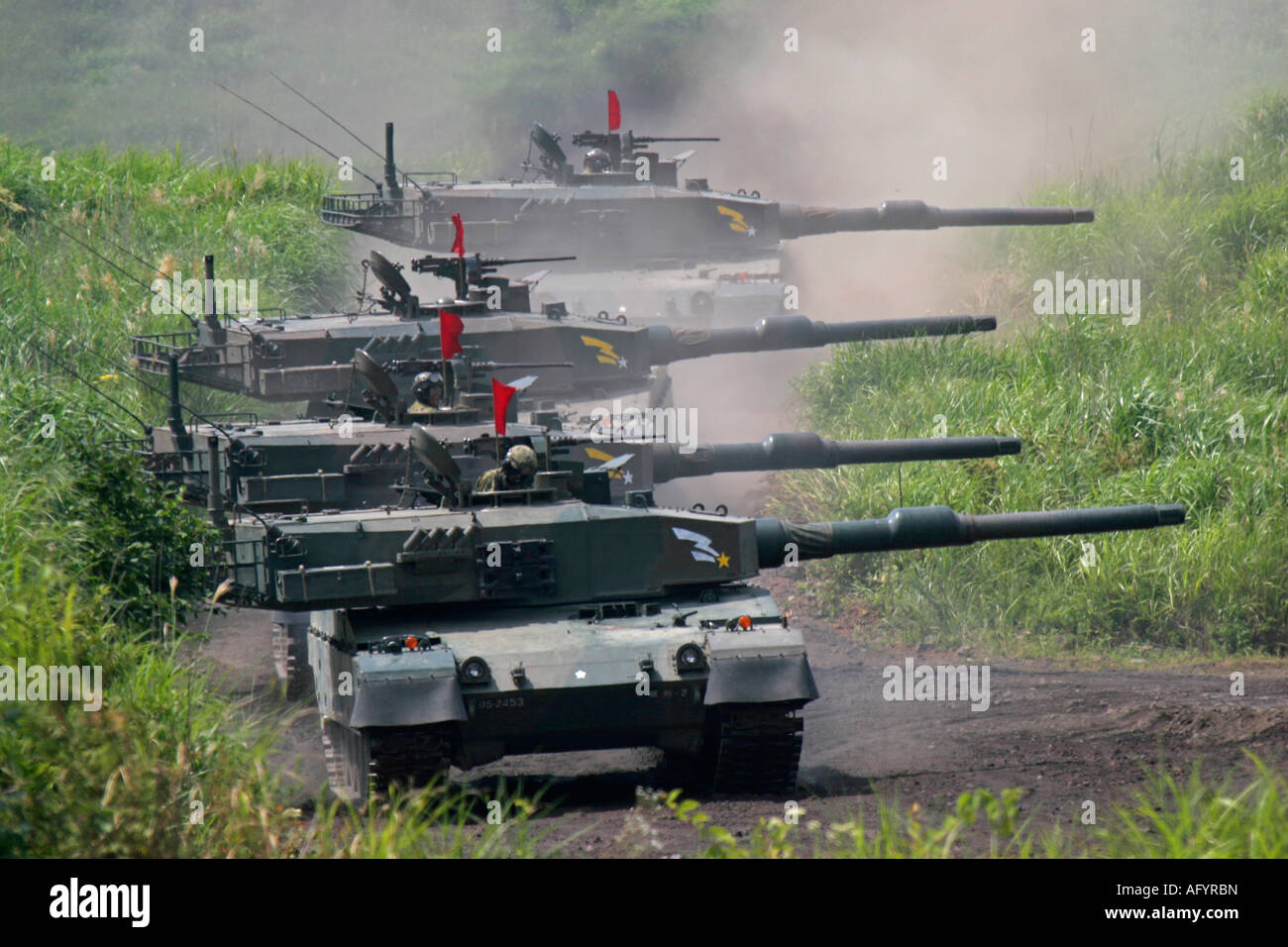 Type 90 Tank of Japan Ground Self Defence Force Stock Photo - Alamy