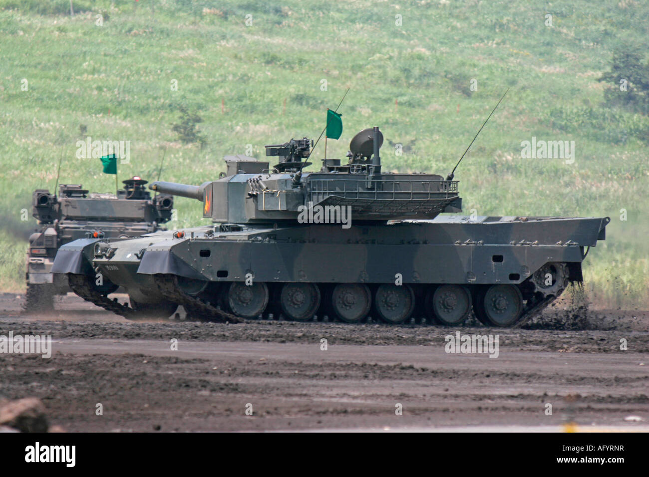 Type 90 Tank of Japan Ground Self Defence Force Stock Photo - Alamy