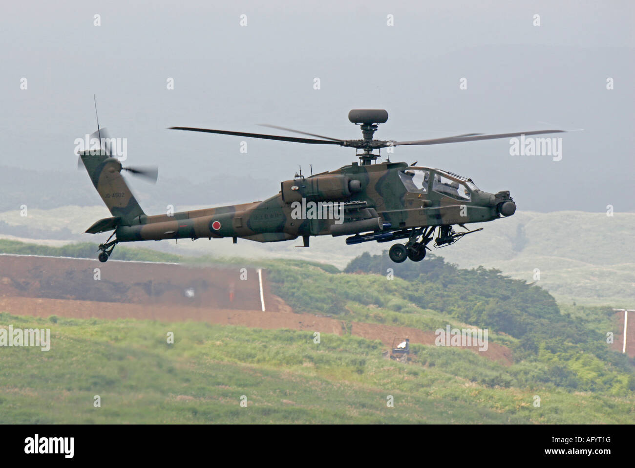 AH64 Apache helicopter of Japan Ground Self Defence Force Stock Photo ...