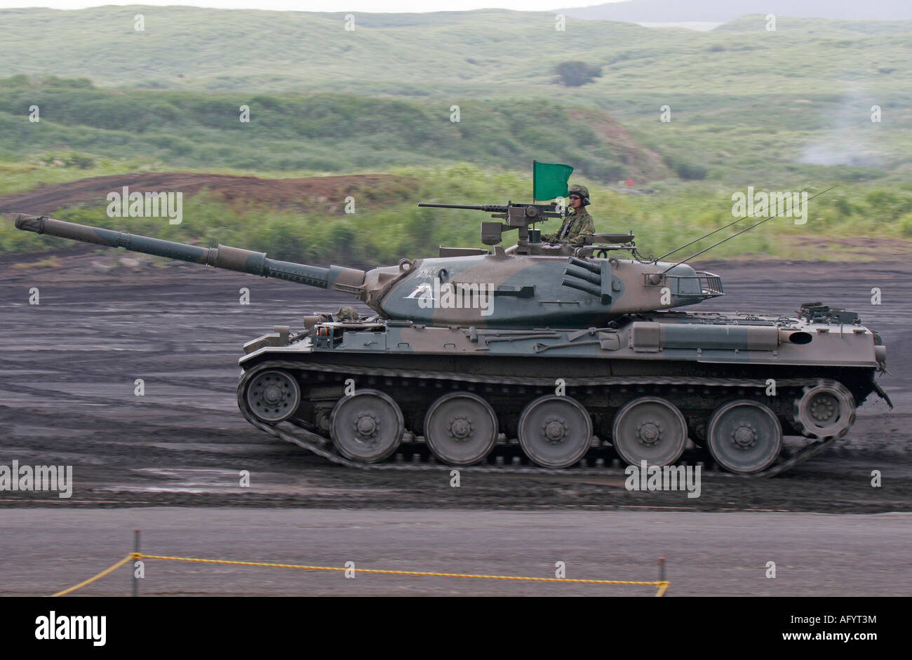 Japan Ground Self Defence Force Type 74 Tank Stock Photo, Royalty Free ...