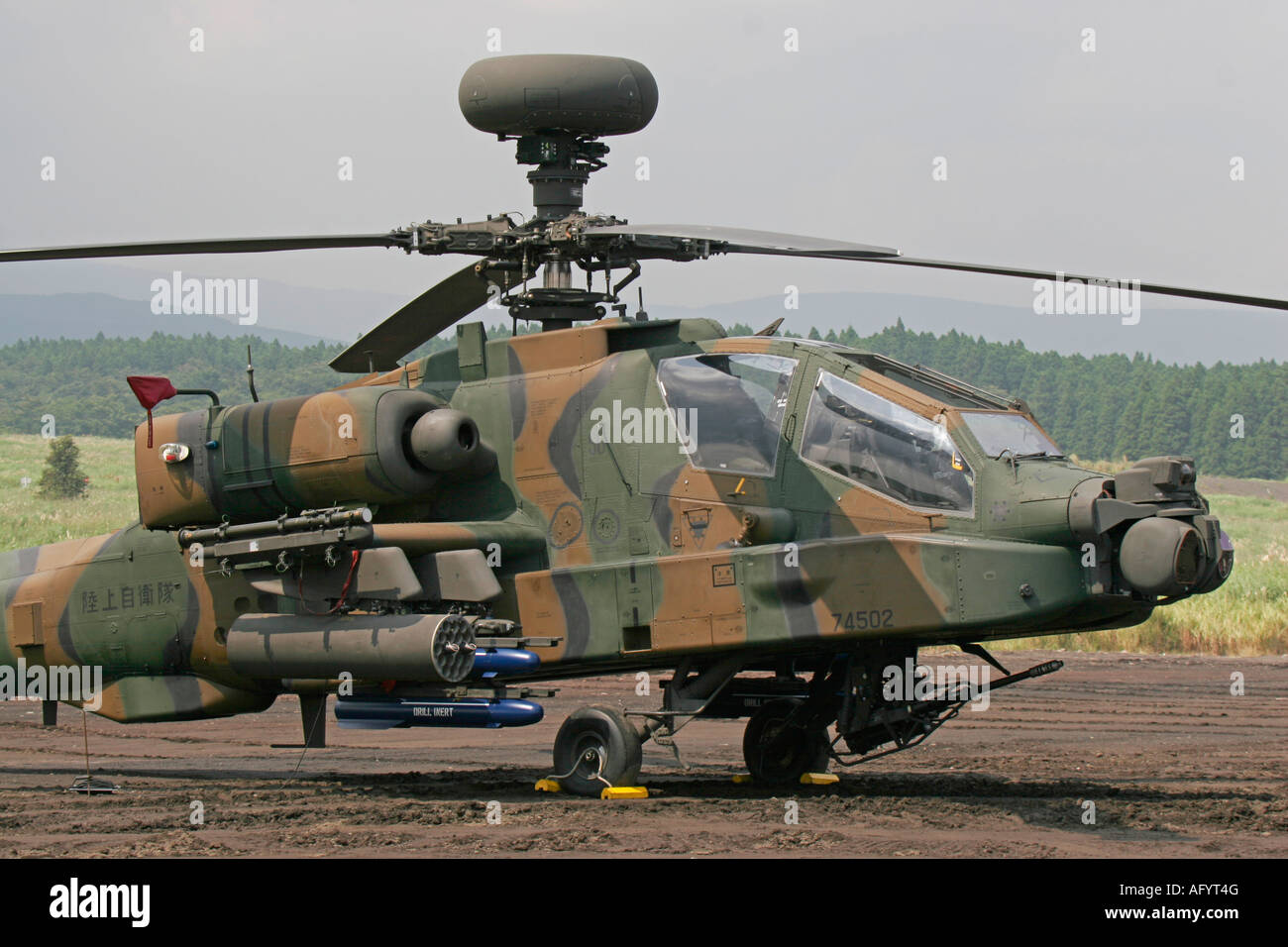 AH64 Apache helicopter of Japan Ground Self Defence Force Stock Photo ...