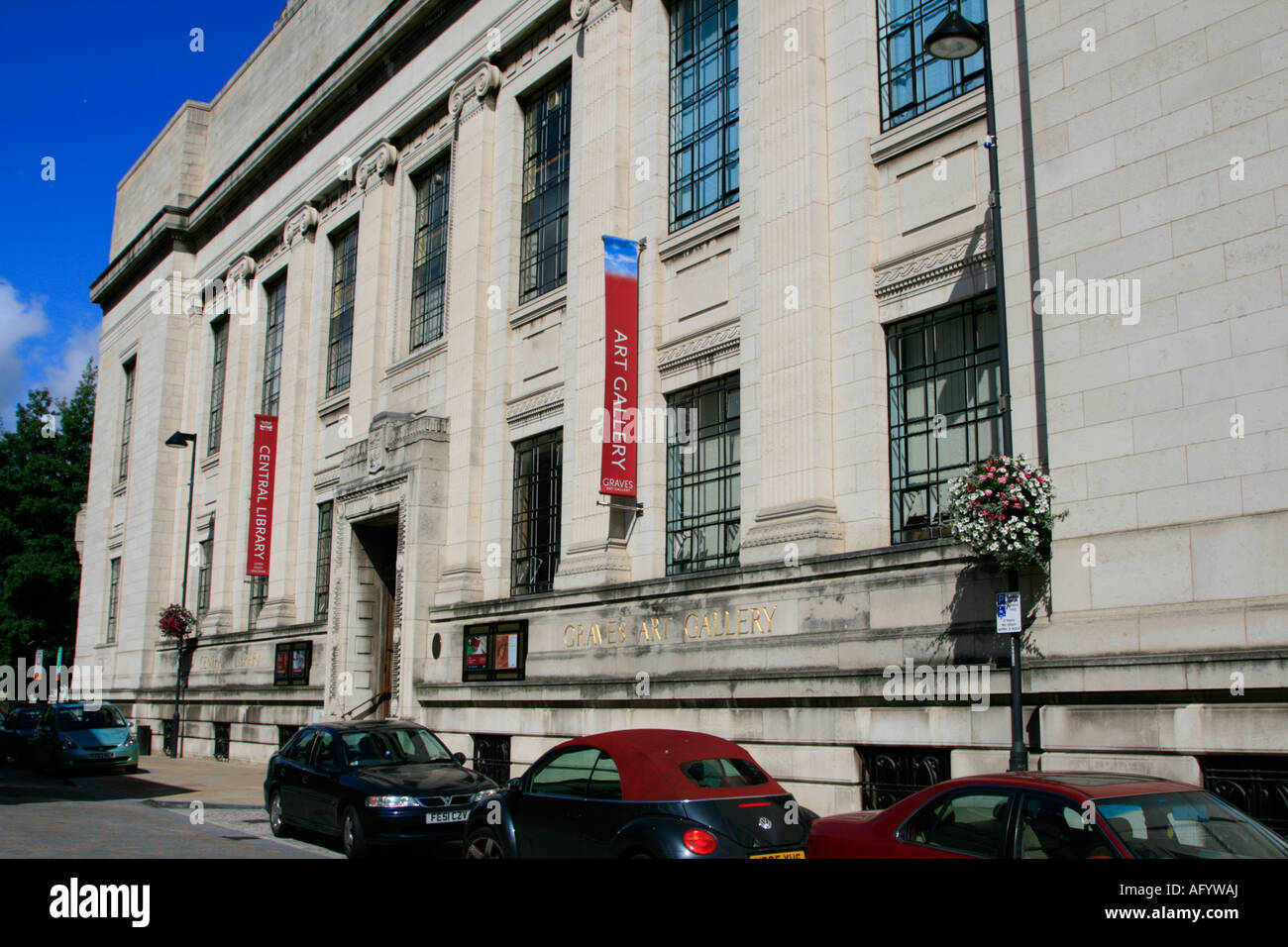 sheffield city graves art gallery library centre england uk gb Stock ...