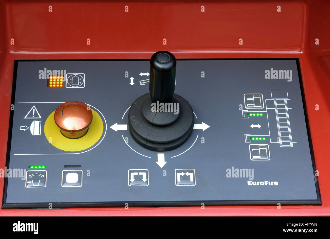 fire truck controls Stock Photo - Alamy