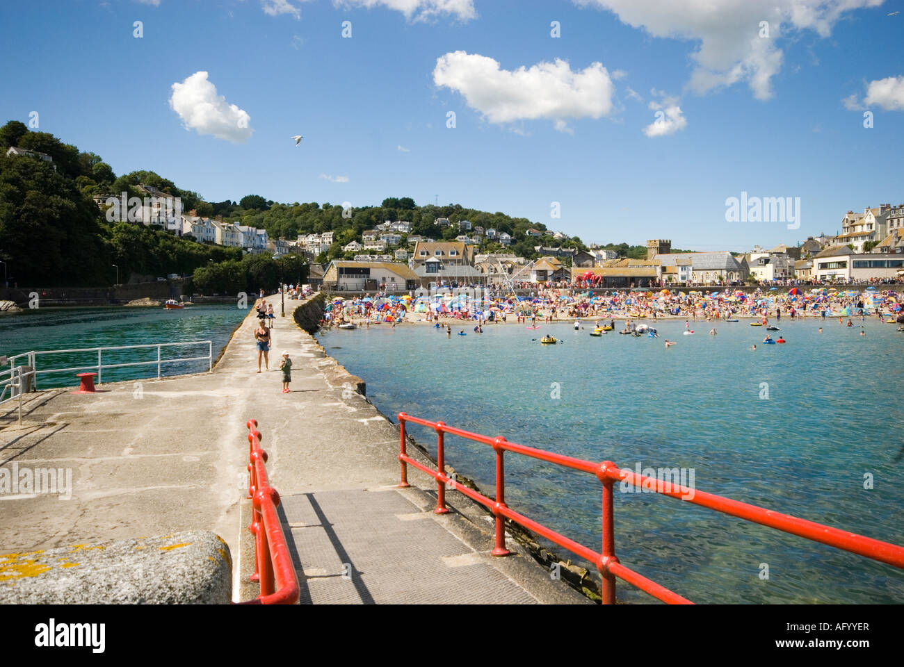 Looe Beach, Cornwall, 2007 Stock Photo - Alamy