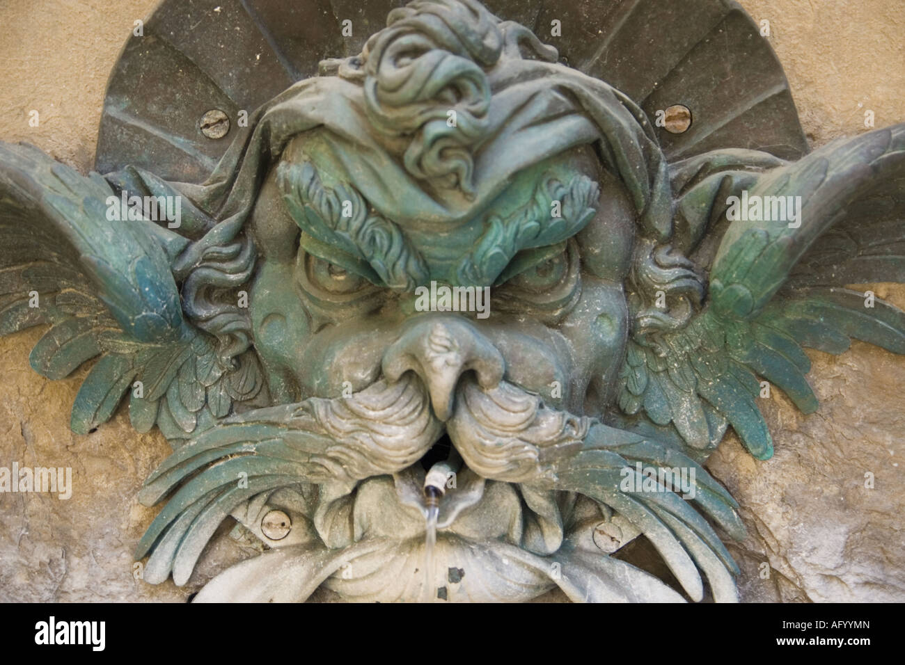 Water fountain gargoyle Stock Photo - Alamy