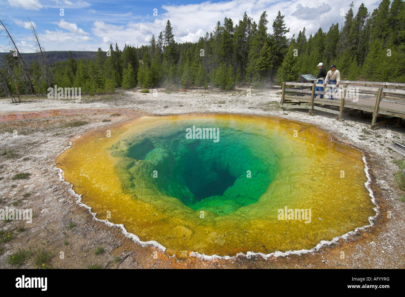 morning glory pool upper geyser basin yellowstone national park wyoming ...