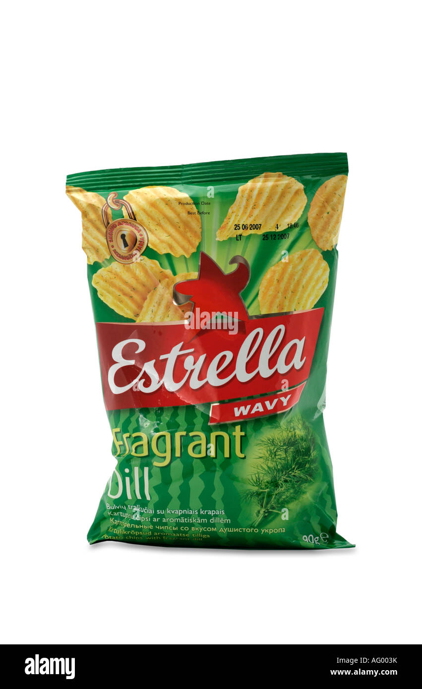 Estrella with fragrant oil crisps Stock Photo - Alamy