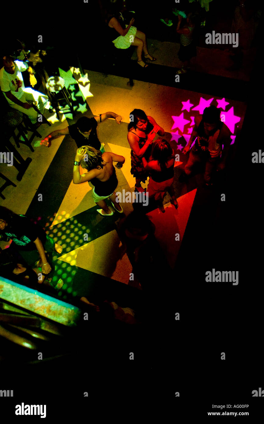 Disco party in Gumbet Turkey Stock Photo - Alamy