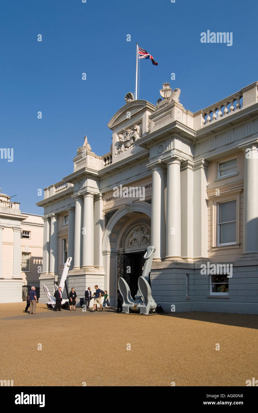 Greenwich The National Maritime Museum main entrance London England UK ...