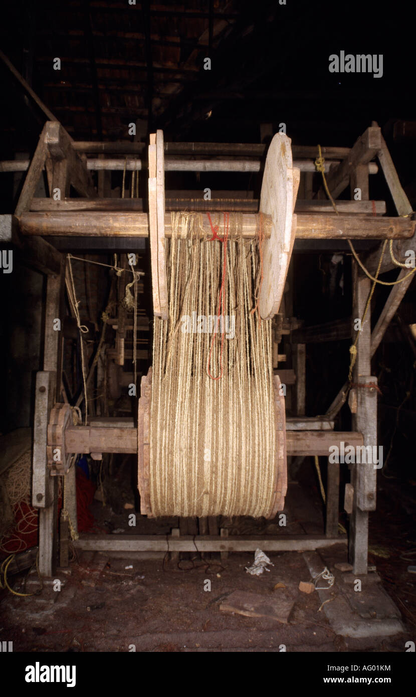 Coir Factory Coir Mat Making Kerala Village Life South India Stock ...
