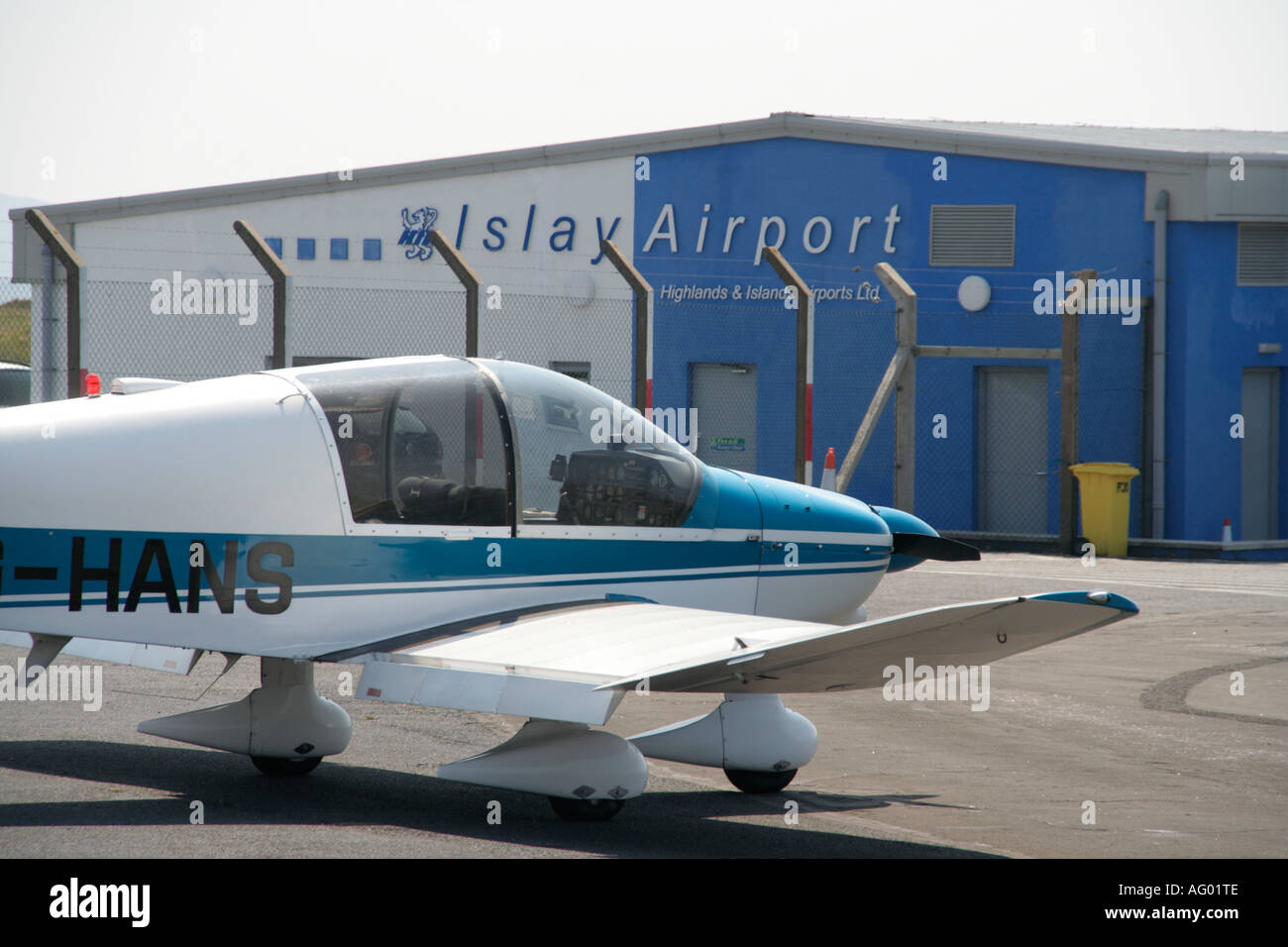 isle of islay airport light aircraft terminal building scotland uk gb ...