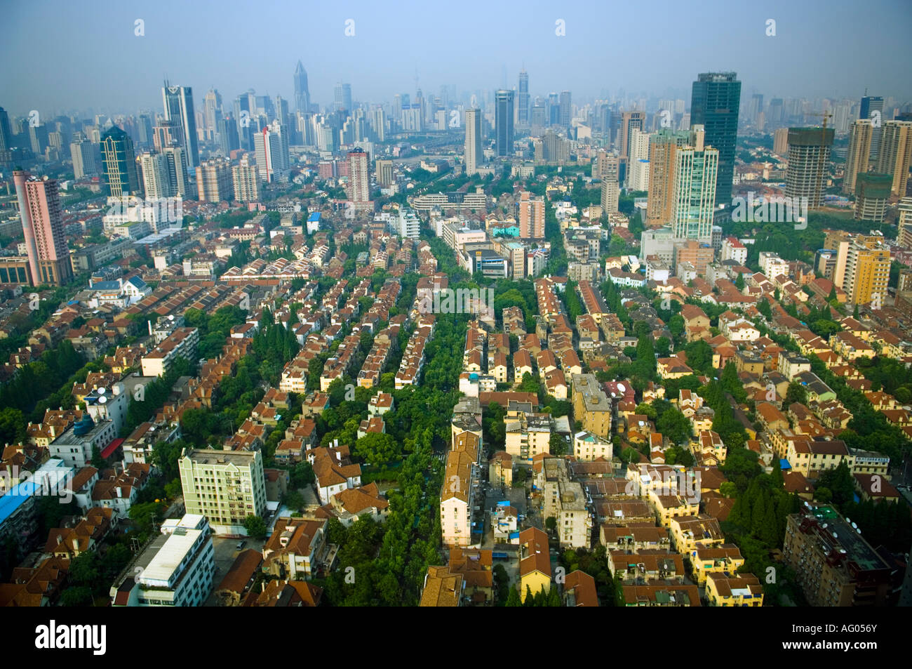 Shanghai Puxi cityline Stock Photo - Alamy