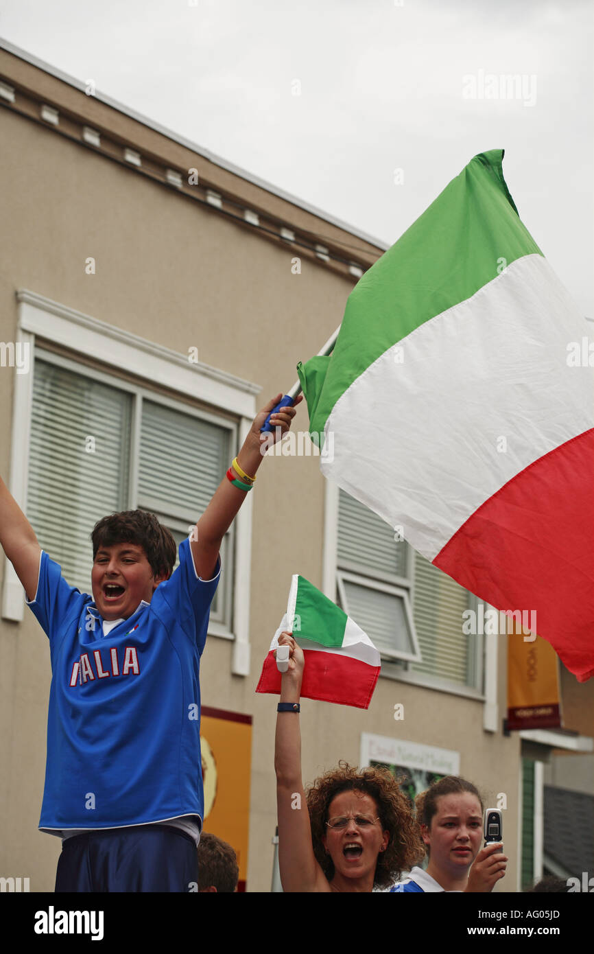 Italian soccer fans Stock Photo - Alamy