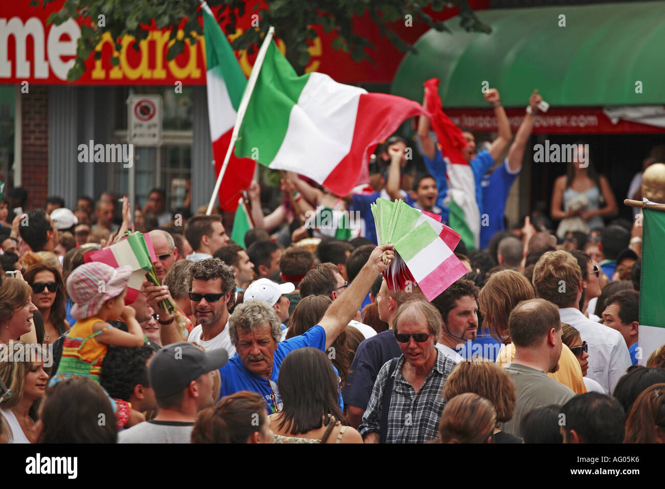 Italian soccer fans Stock Photo - Alamy