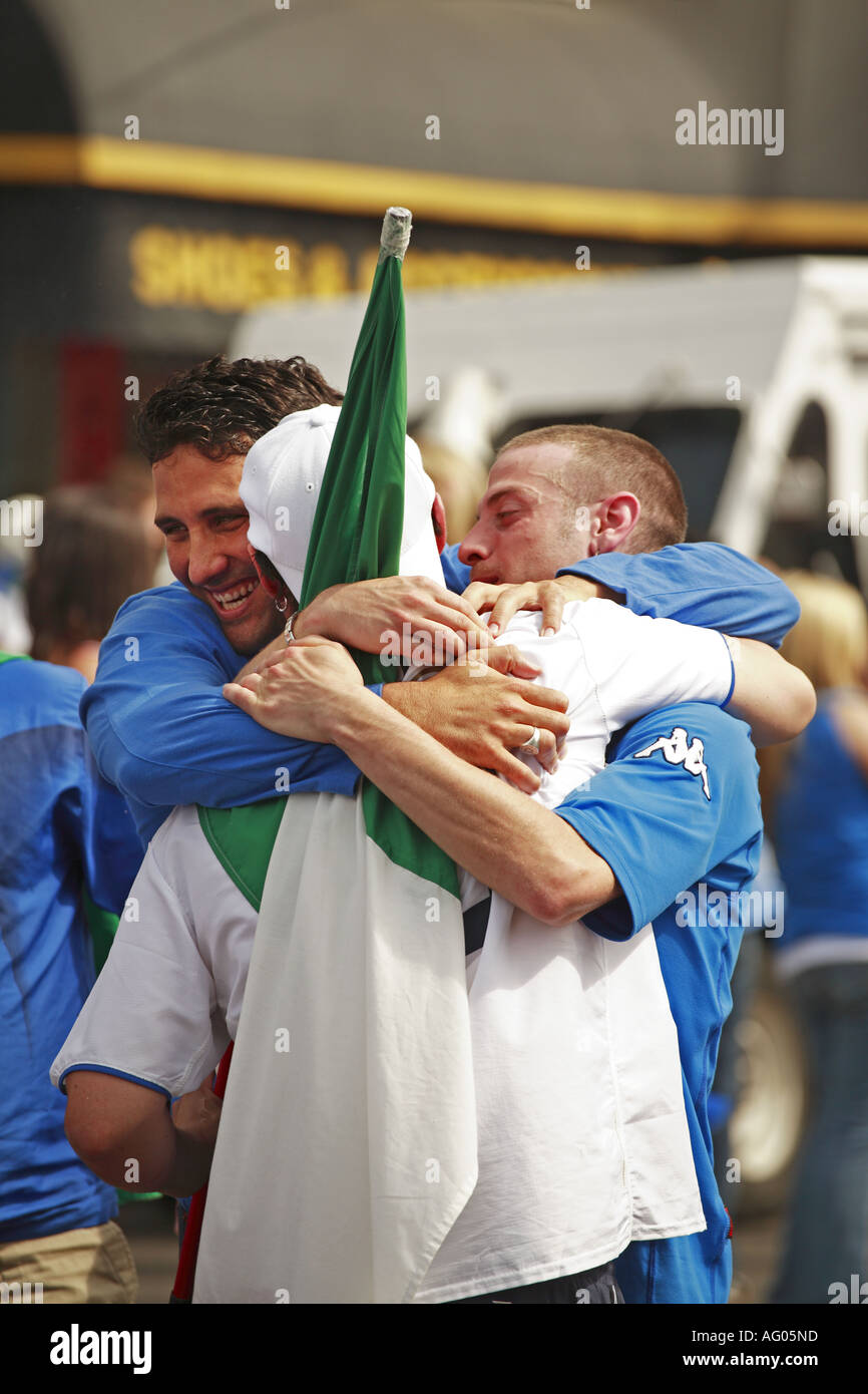 Italian soccer fans Stock Photo - Alamy