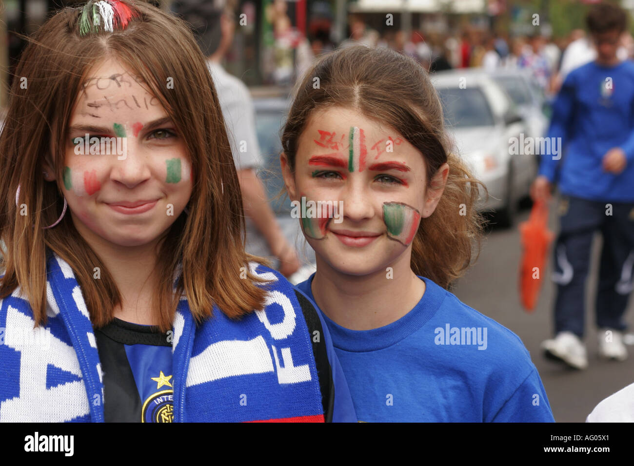 Italian soccer fans Stock Photo - Alamy