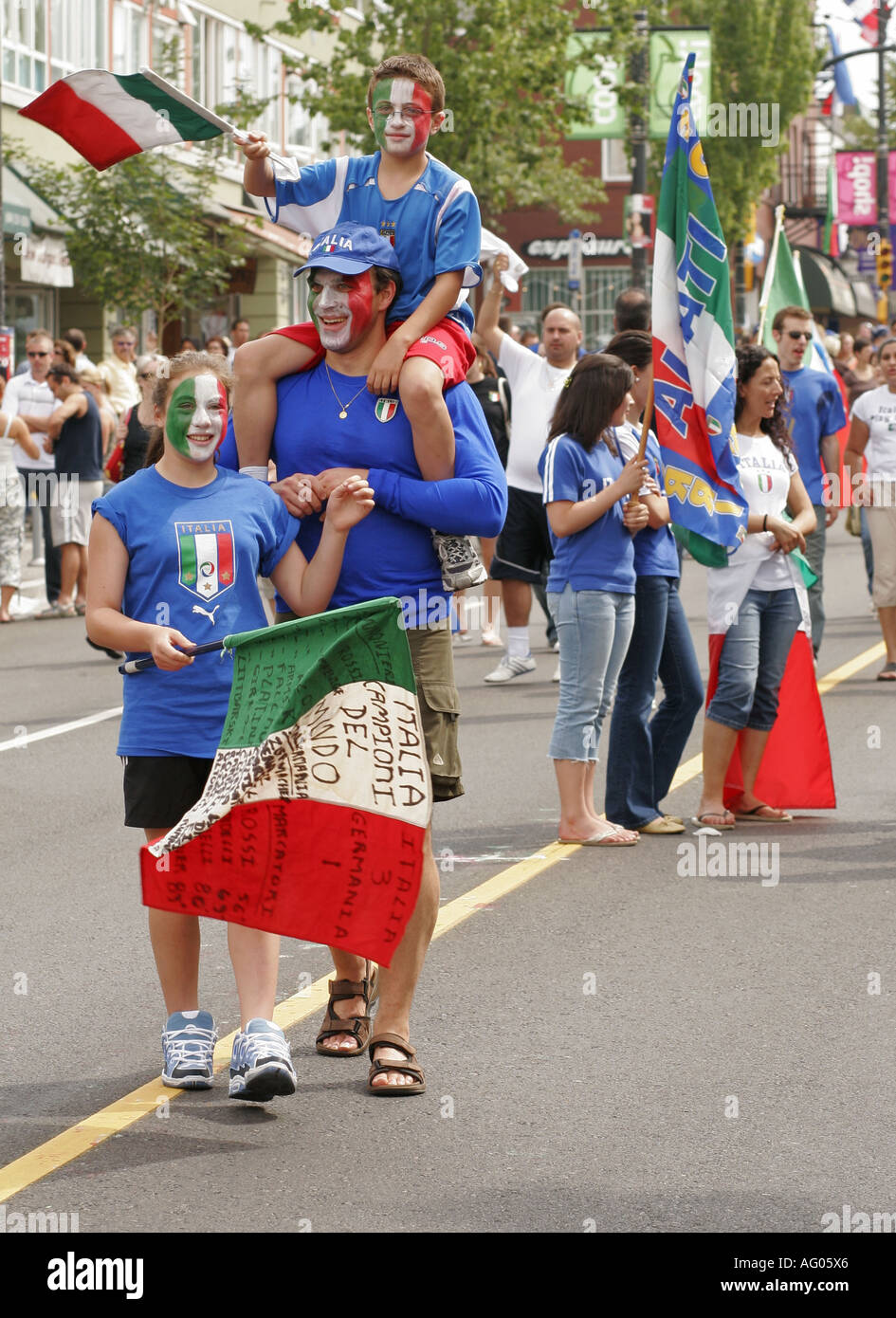Italian soccer fans Stock Photo - Alamy
