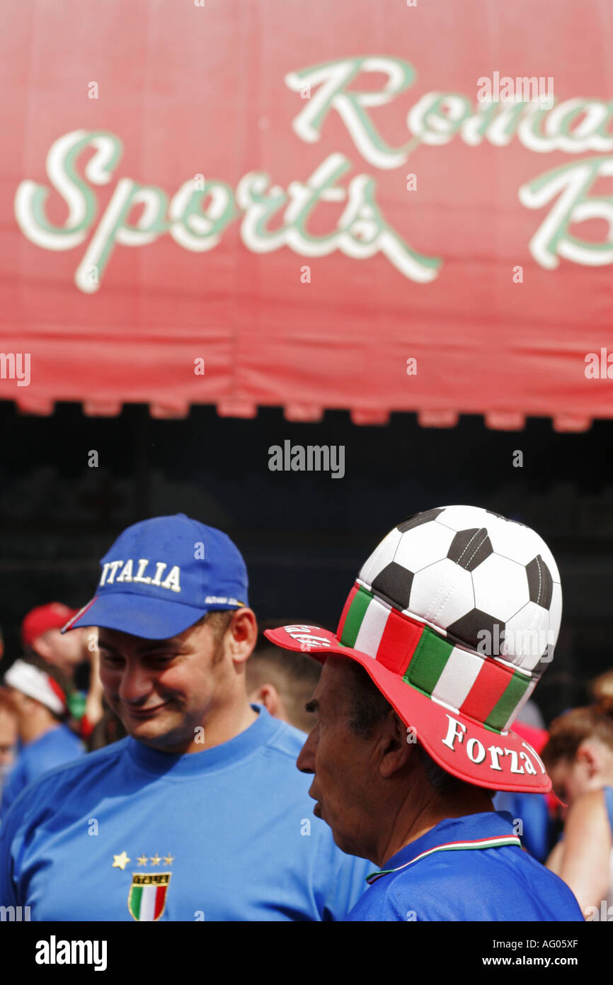 Italian soccer fans Stock Photo - Alamy