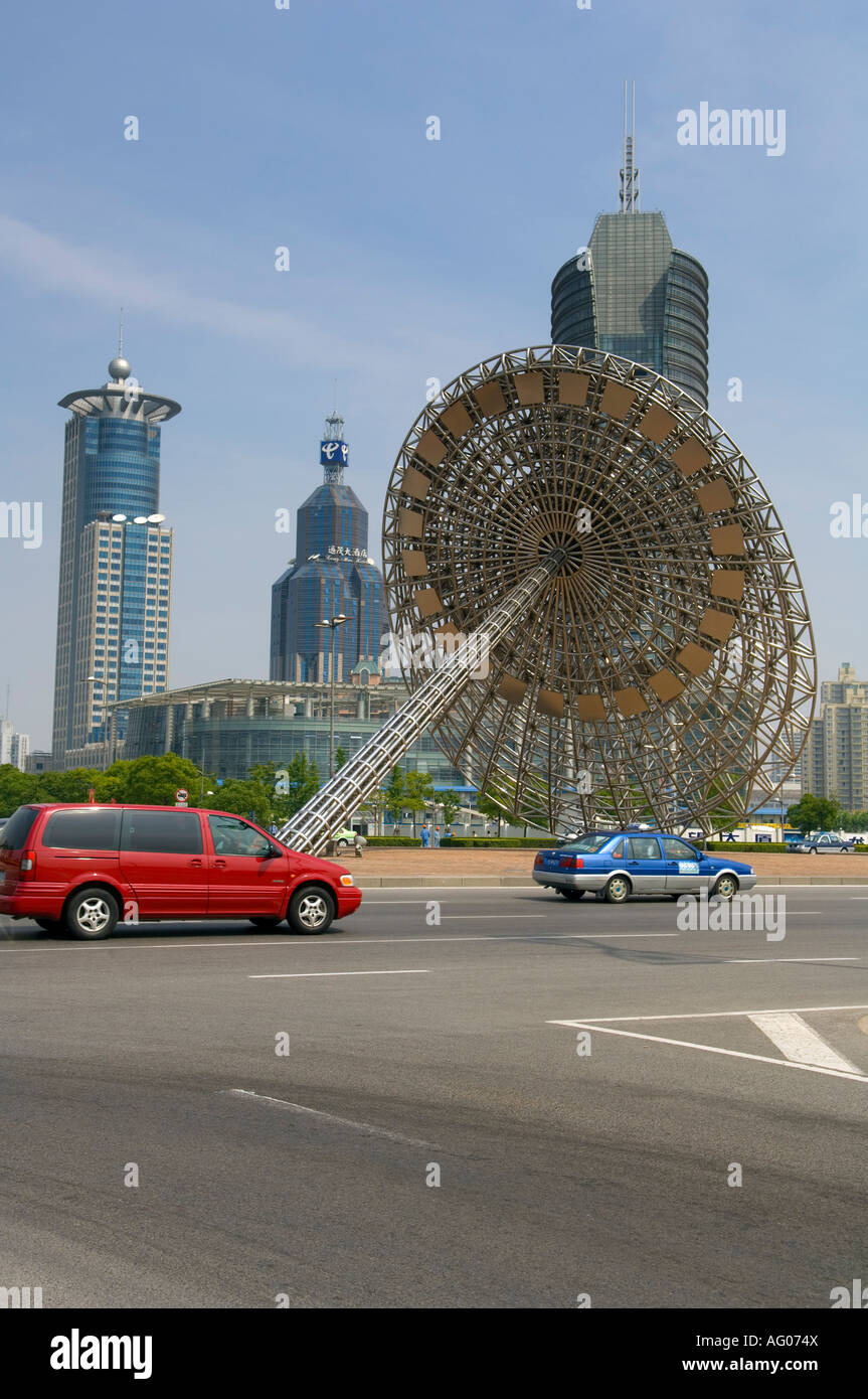 sundial sculpture in the Century garden of Shanghai Stock Photo - Alamy