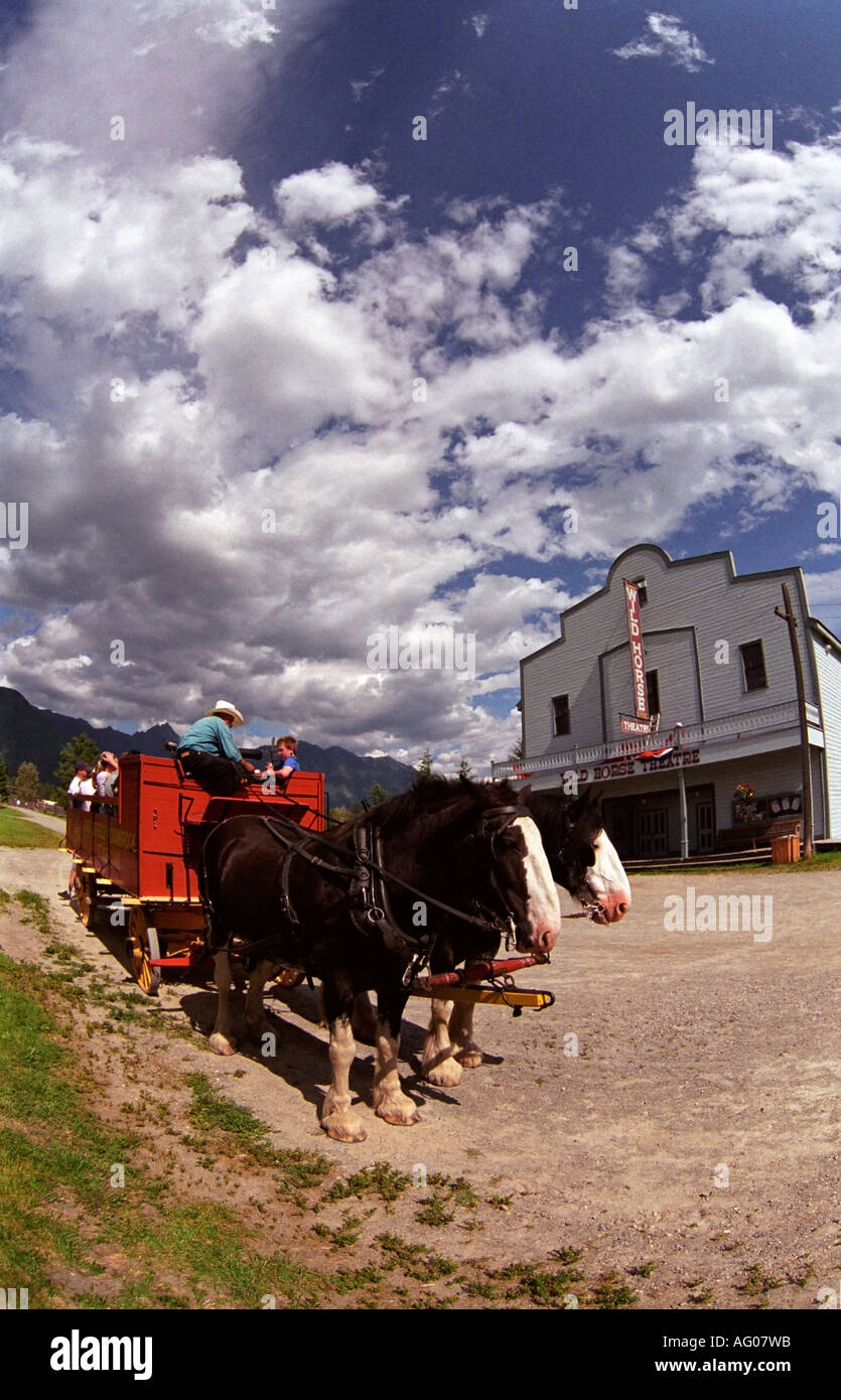 Fort Steele Heritage Town Canada Stock Photo - Alamy