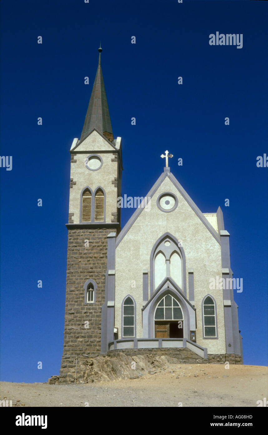 Felsenkirche, Evangelical Lutheran Church , Luderitz , Namibia Stock ...