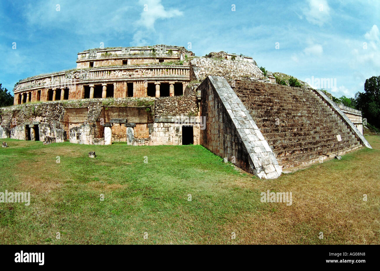 The Great Palace of Sayil Yucatan Mexico Stock Photo - Alamy