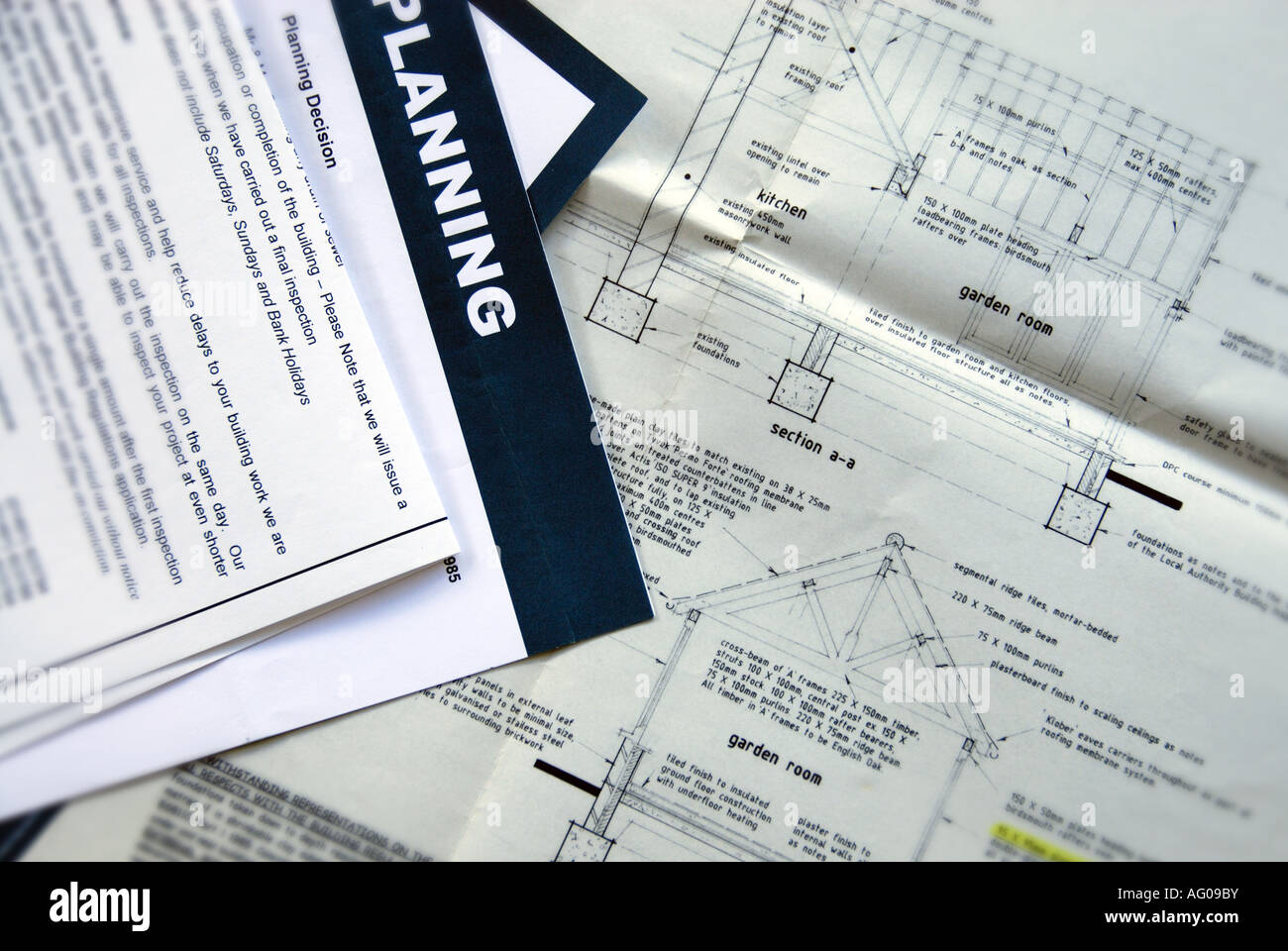 planning application documents Stock Photo - Alamy