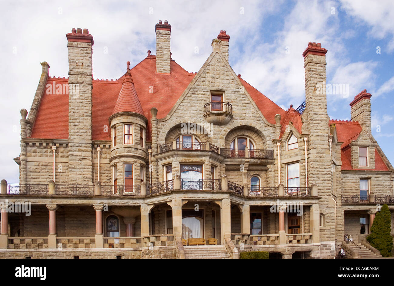 Craigdarroch Castle, on Vancouver island, British Columbia Stock Photo ...